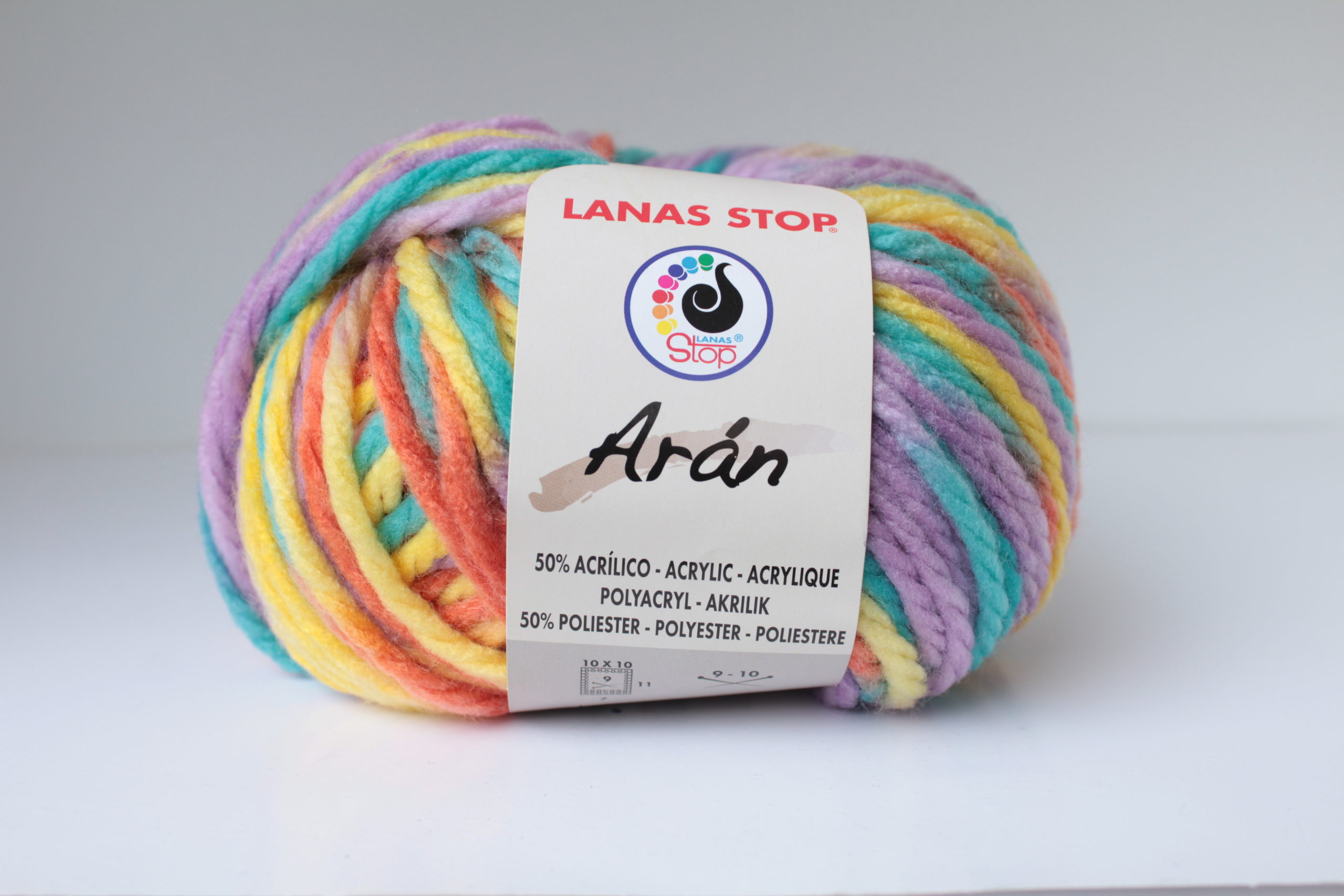 Aran – Color 233 (Violeta-Amarillo-Naranja) C19-05-19-875 – Lanas Urbano