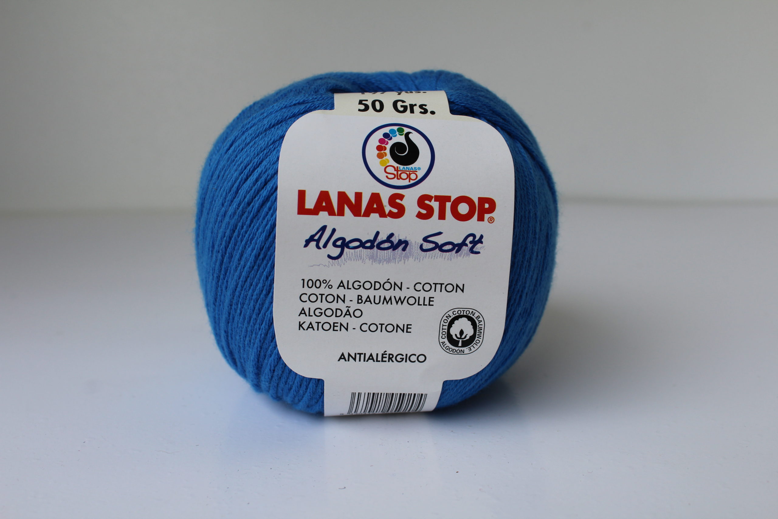 Algodón Soft – Color 443 (Azulón) C19-06 – Lanas Urbano