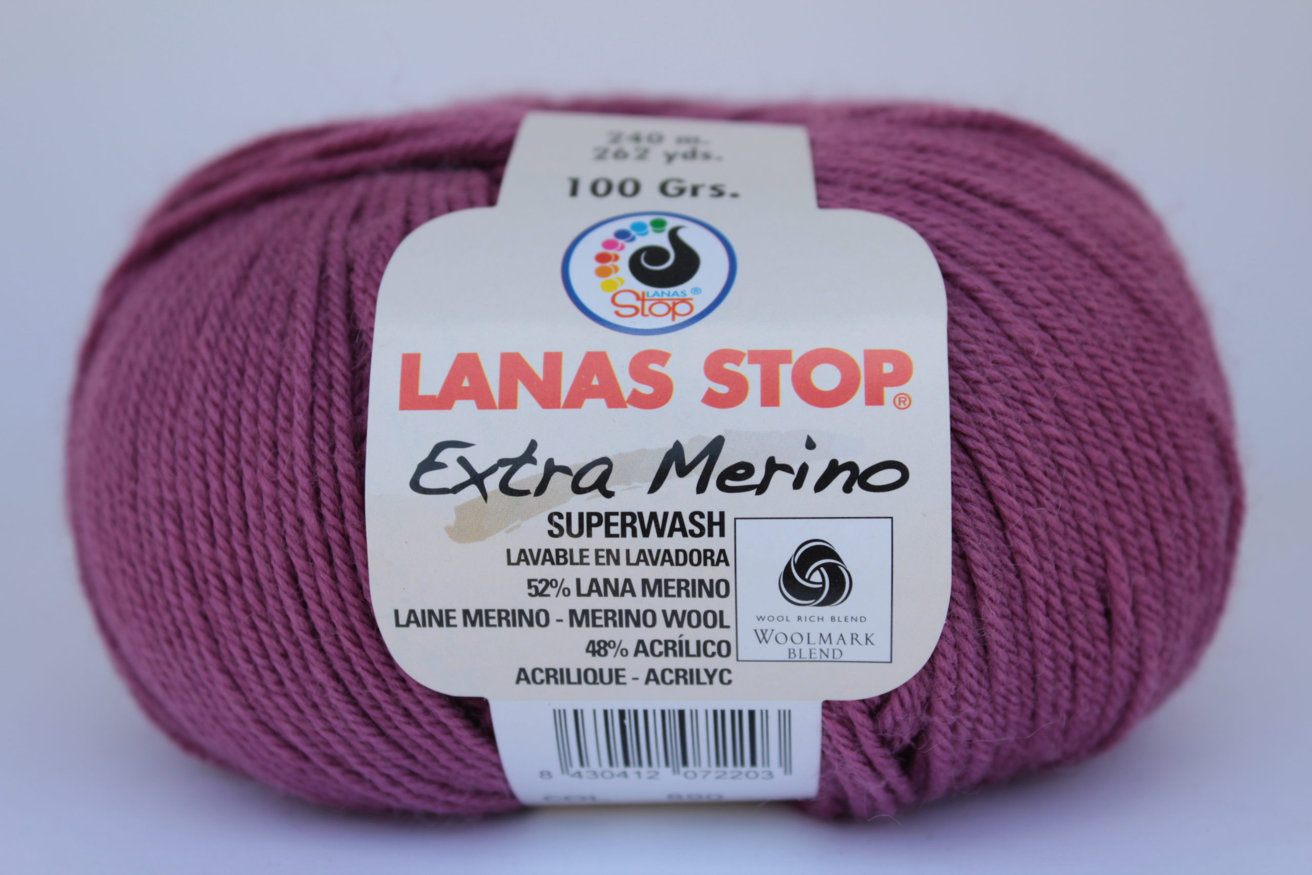 Extra Merino – Color 890 (Bermellón) C16-027-028-029-032 – Lanas Urbano